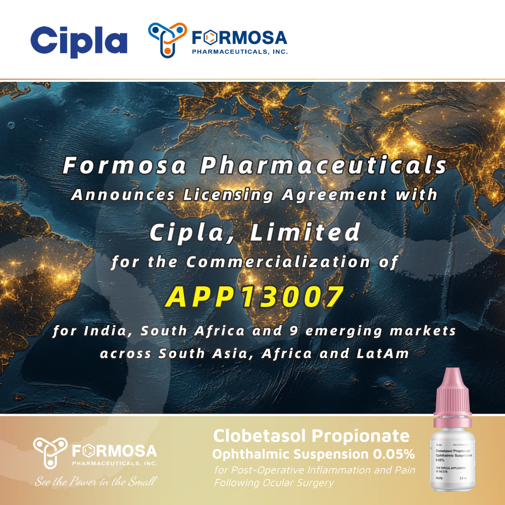 Cipla and Formosa sign their first multi-regional licensing deal for ...