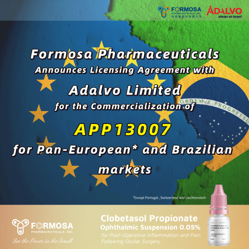 Formosa Pharmaceuticals and Adalvo Limited Announce Licensing Agreement ...